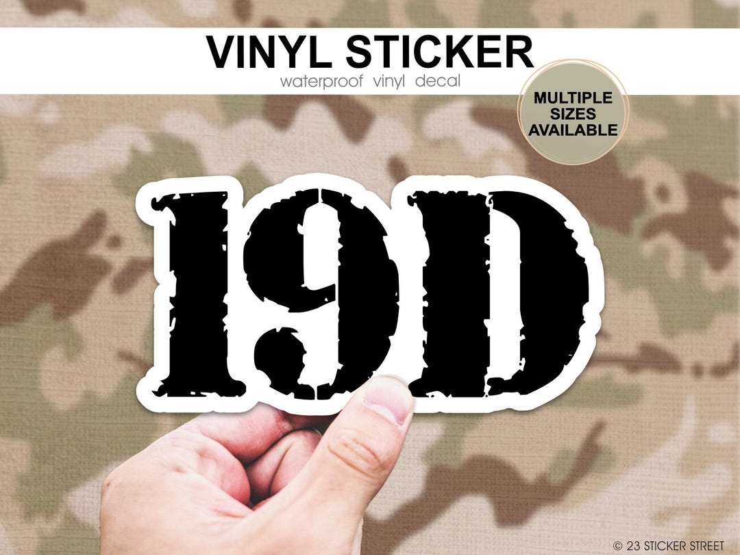 19D Cavalry Scout Sticker, Army MOS Sticker for Soldiers, Military ...