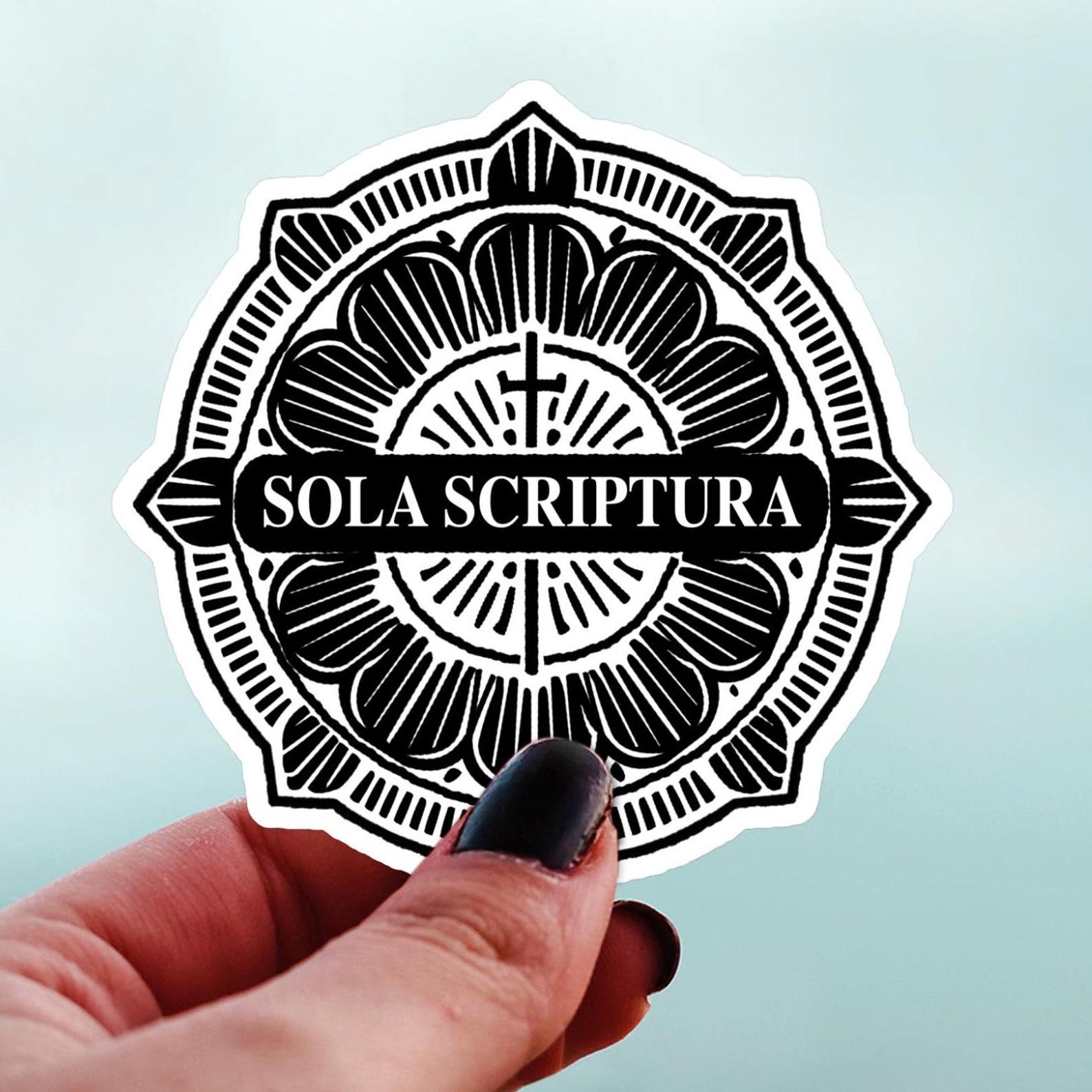 Sola Scriptura Sticker, Scripture Alone Sticker, Latin Sticker, Sola ...