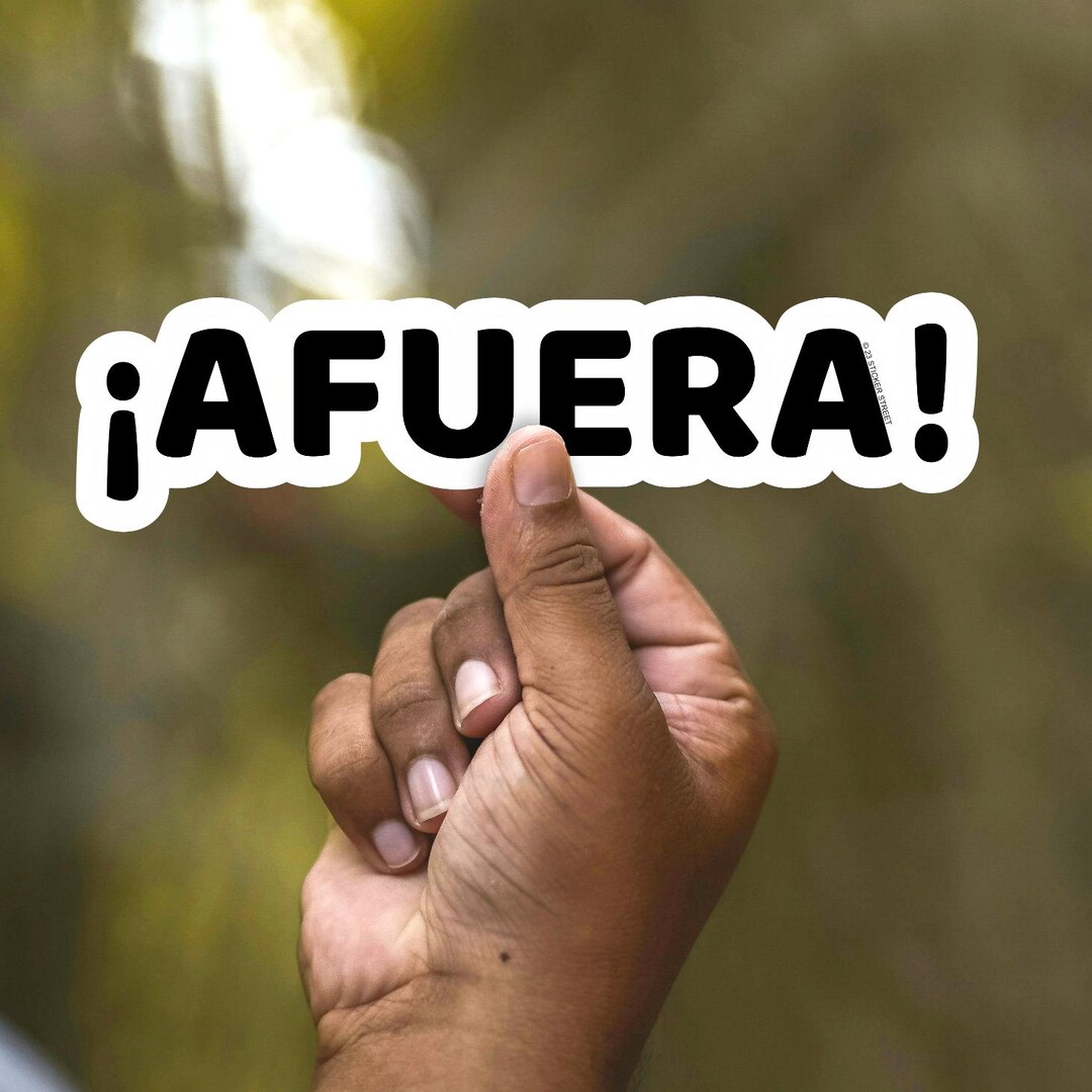 Afeura Vinyl Sticker, OUT! Vinyl Sticker, Vinyl Decal, Javier Milei ...