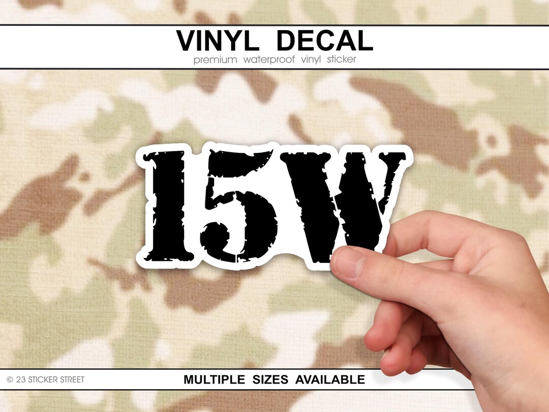 15W Sticker for UAV Operator | Army MOS Decal Gift for 15W Drone ...