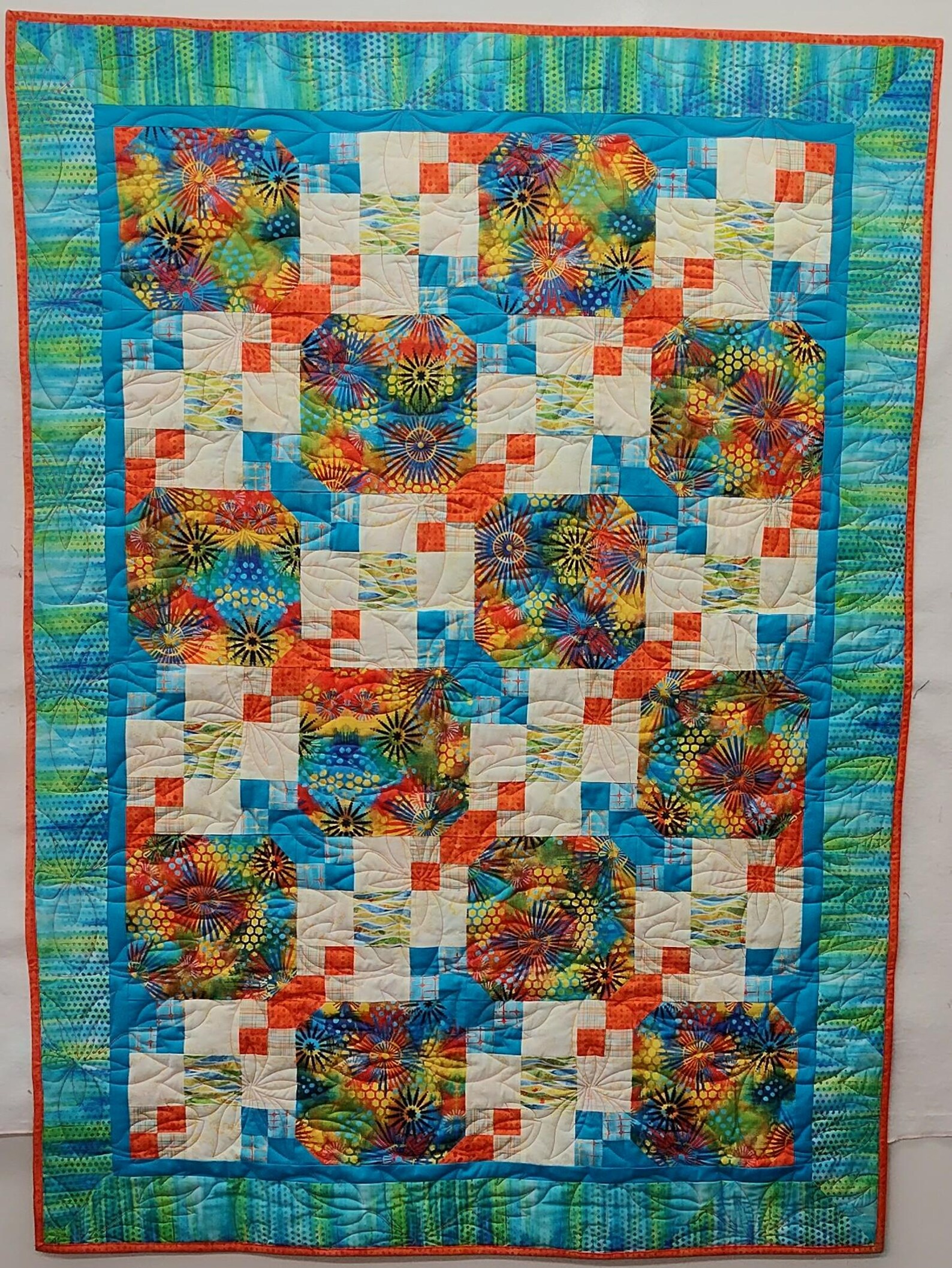 Brightly Colored Quilt - Etsy
