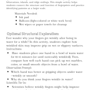 Forensic Fingerprint Science Booklet – STEM Crime Scene Activity for ...