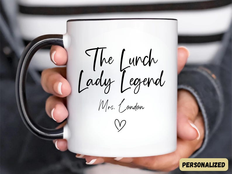 Personalized Lunch Lady Mug Gift Lunch Lady Legend Appreciation Cup ...