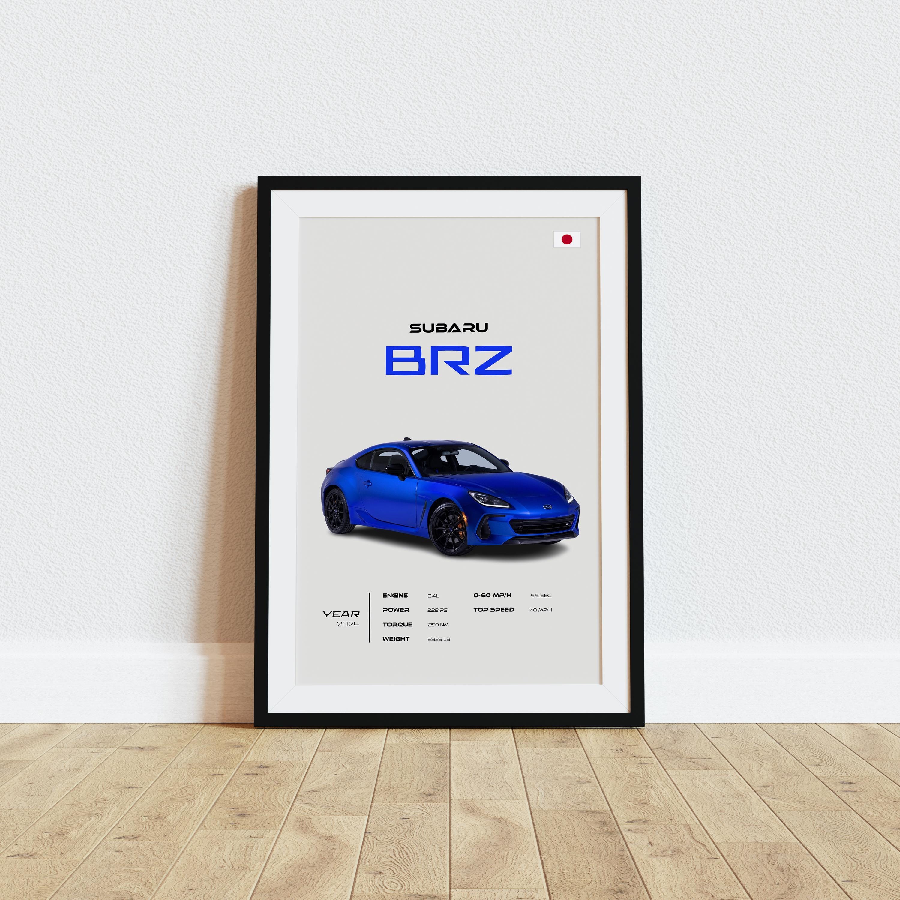 Subaru BRZ Poster - JDM Sports Car Wall Art , Garage Wall Decor - Etsy