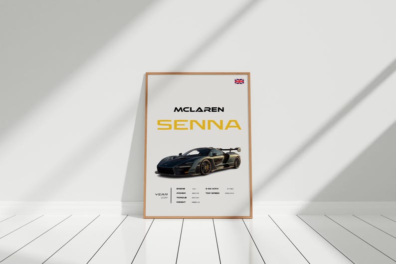 Mclaren Senna Poster - Ultimate Hypercar Tribute Artwork - Motorsport ...