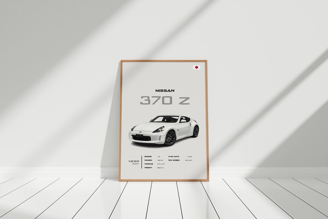 Nissan 370Z Poster - Japanese Sports Car Wall Art - Automotive Wall ...