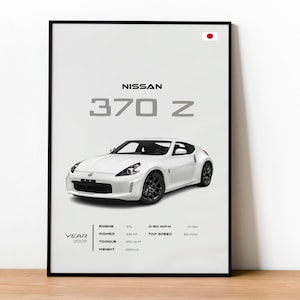 Nissan 370Z Poster: Japanese Sports Car Wall Art - Etsy