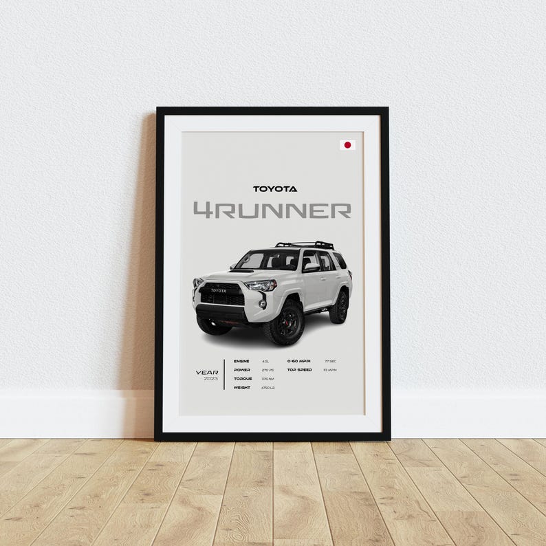 Toyota 4runner Poster, SUV Adventure Art - Framed Option - Etsy