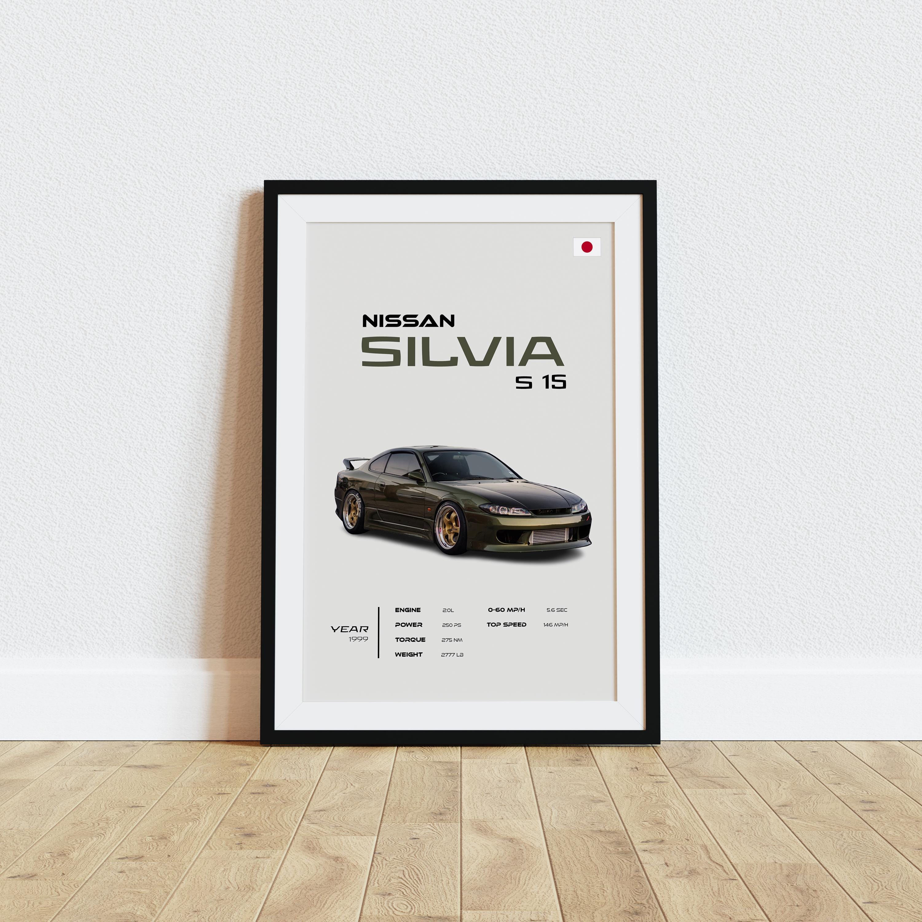 Nissan Silvia S15 Poster, JDM Car Wall Art - Etsy