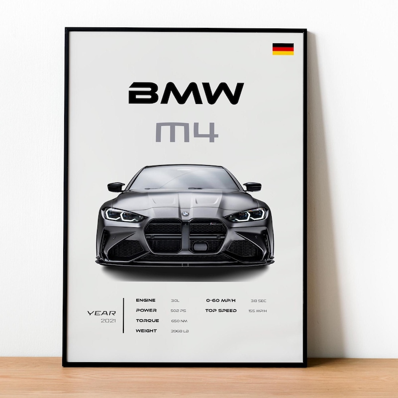 Bmw Poster and Frame - Etsy