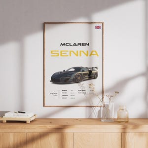 Mclaren Senna Poster - Ultimate Hypercar Tribute Artwork - Motorsport ...
