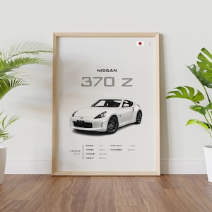 Nissan 370Z Poster: Japanese Sports Car Wall Art - Etsy