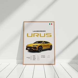 Lamborghini Urus Poster - Luxury SUV Brilliance Artwork - Exotic Car ...