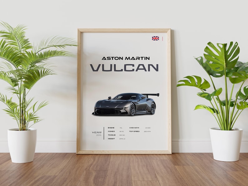 Aston Martin Vulcan Poster | High-quality Automotive Wall Art ...