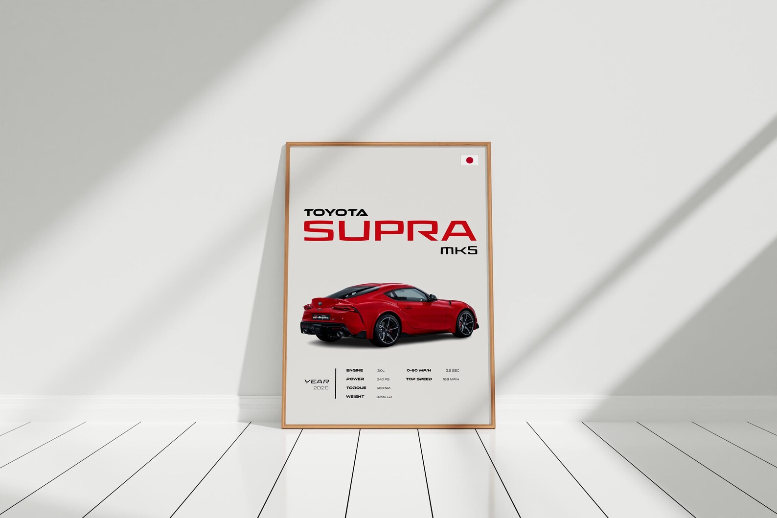 Toyota Supra MK5 Poster - Iconic Japanese Sports Car Wall Art - Supra ...