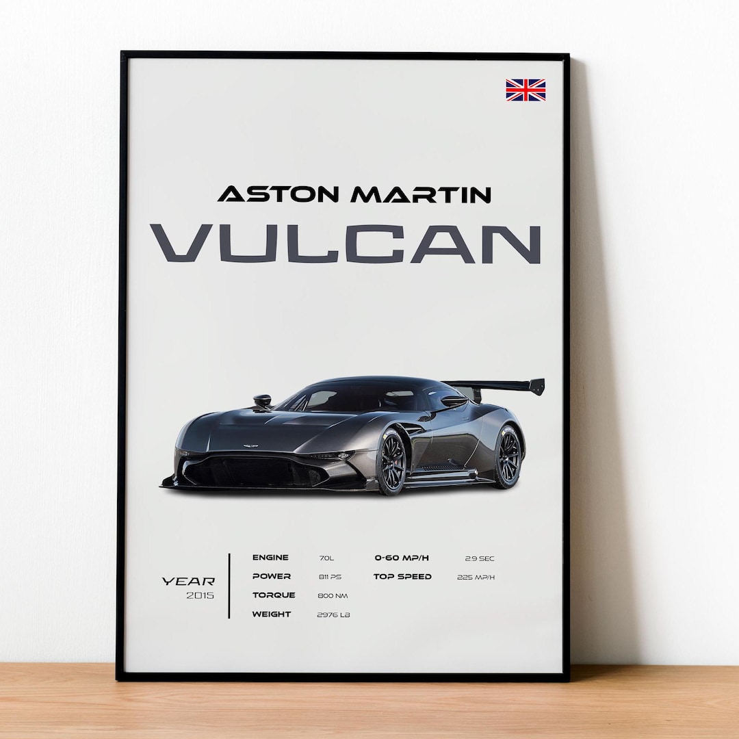 Aston Martin Vulcan Poster | High-quality Automotive Wall Art ...