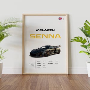 Mclaren Senna Poster - Ultimate Hypercar Tribute Artwork - Motorsport ...