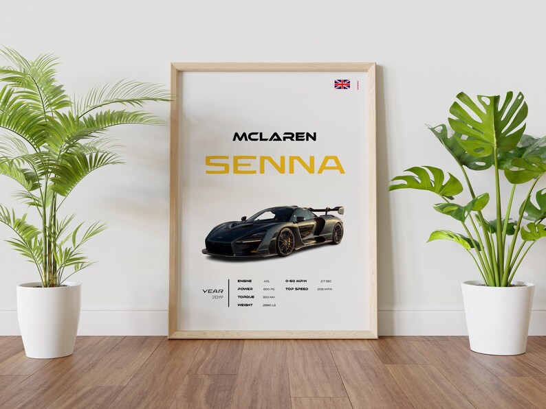 Mclaren Senna Poster - Ultimate Hypercar Tribute Artwork - Motorsport ...