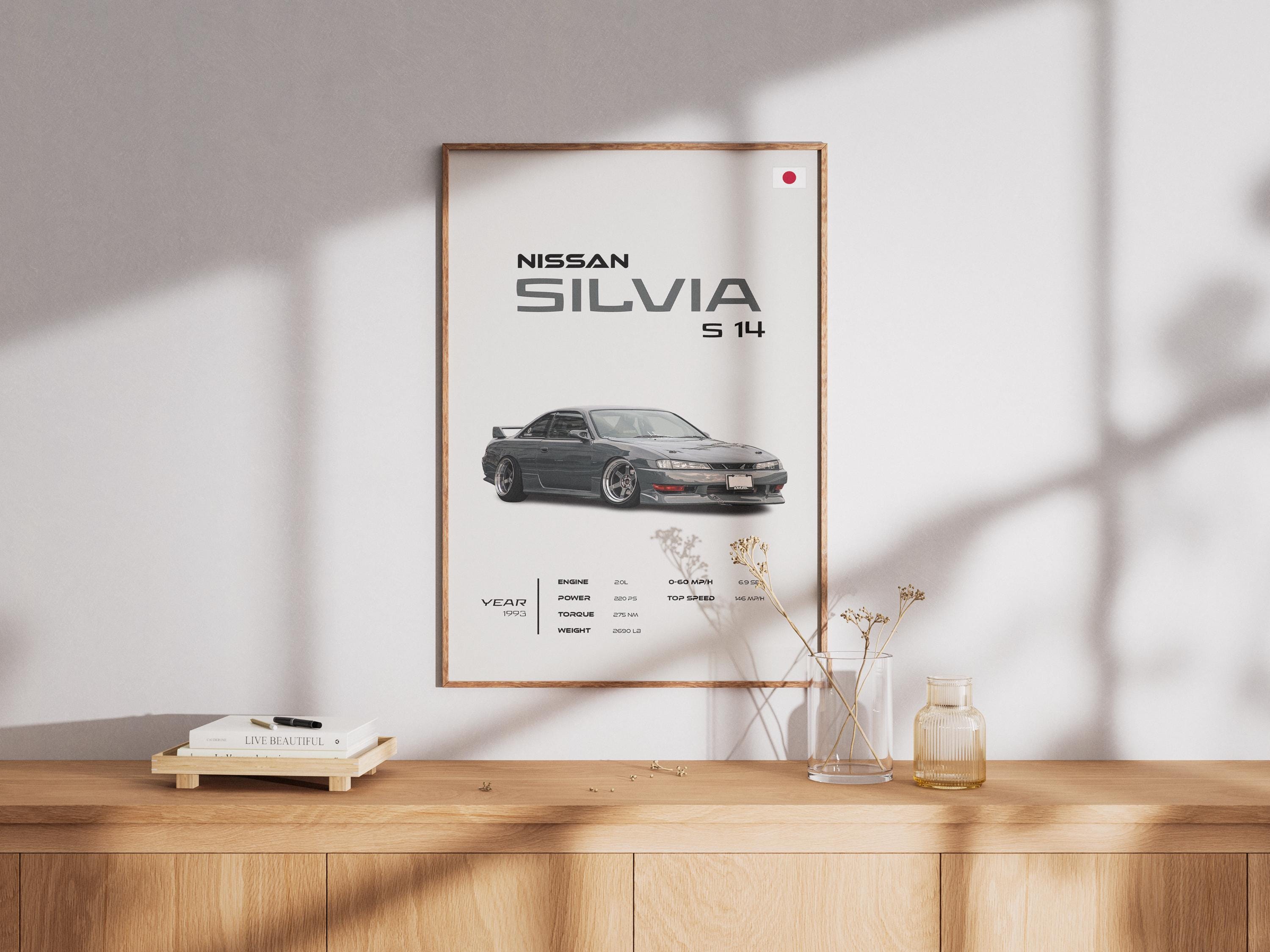 Nissan Silvia S14 Poster: JDM Car Wall Art - Etsy