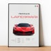 Ferrari Laferrari Poster - Italian Hypercar Wall Art - Luxury Car Print ...
