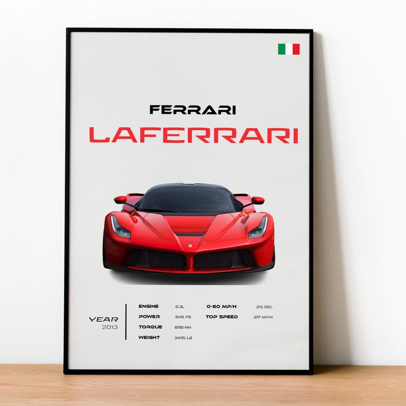 Car Posters Italian - Etsy