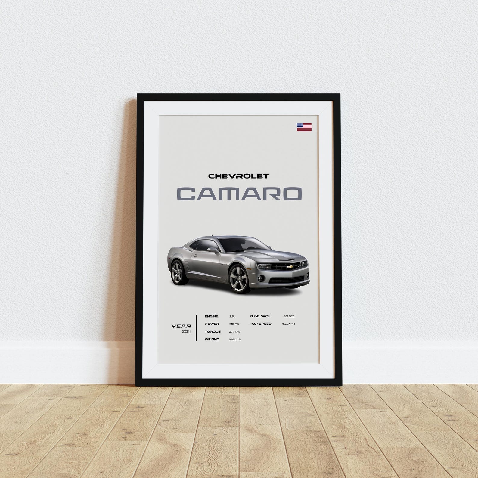 Chevrolet Camaro Poster, Muscle Car Wall Art, Automotive Gift - Etsy