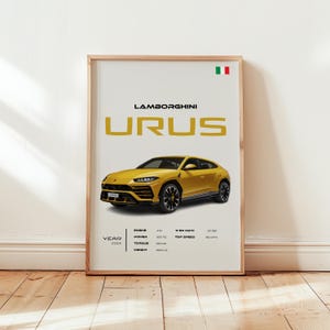 Lamborghini Urus Poster - Luxury SUV Brilliance Artwork - Exotic Car ...