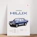 Toyota Hilux Poster: 1993 Classic Japanese Truck Art - Etsy