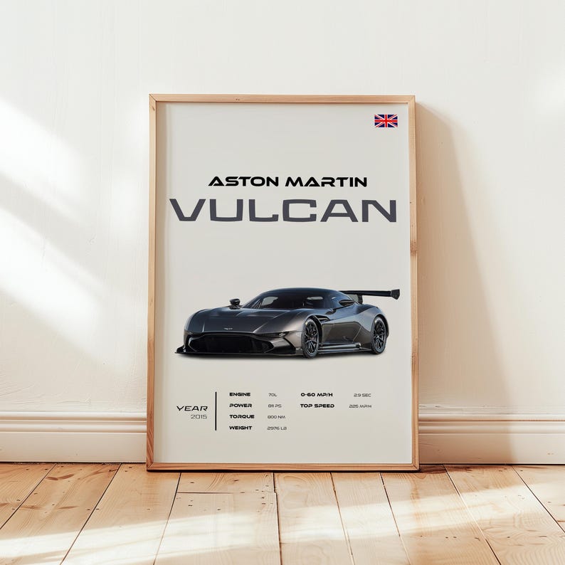Aston Martin Vulcan Poster | High-quality Automotive Wall Art ...