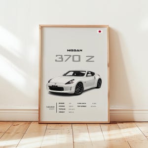 Nissan 370Z Poster: Japanese Sports Car Wall Art - Etsy