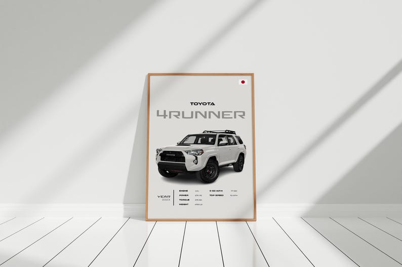 Toyota 4runner Poster - Rugged SUV Wall Art - Japanese Adventure ...