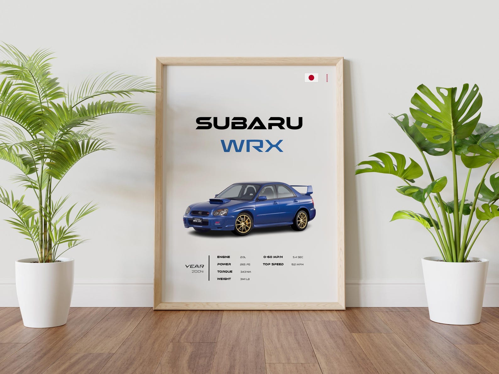 Subaru WRX Poster, Iconic Rally Car Wall Art, Automotive Decor - Etsy