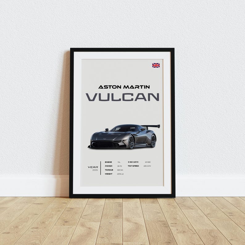 Aston Martin Vulcan Poster | High-quality Automotive Wall Art ...
