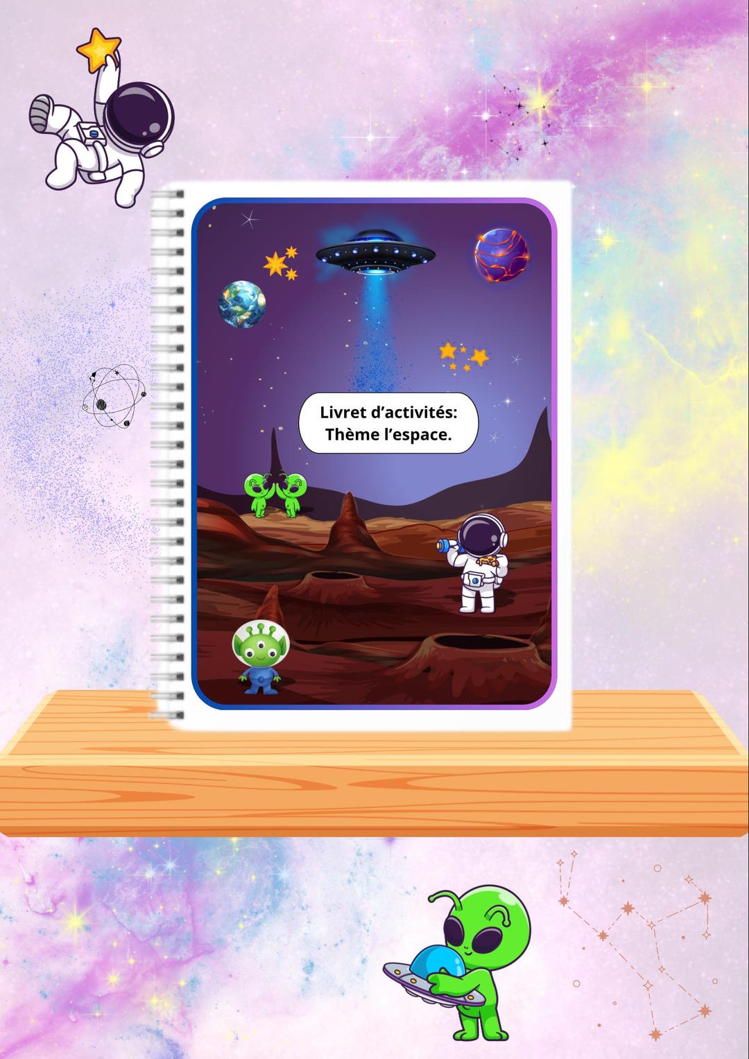Kinder-Aktivitätsheft zum Thema Weltraum - Lernen Sie die Planeten und ...