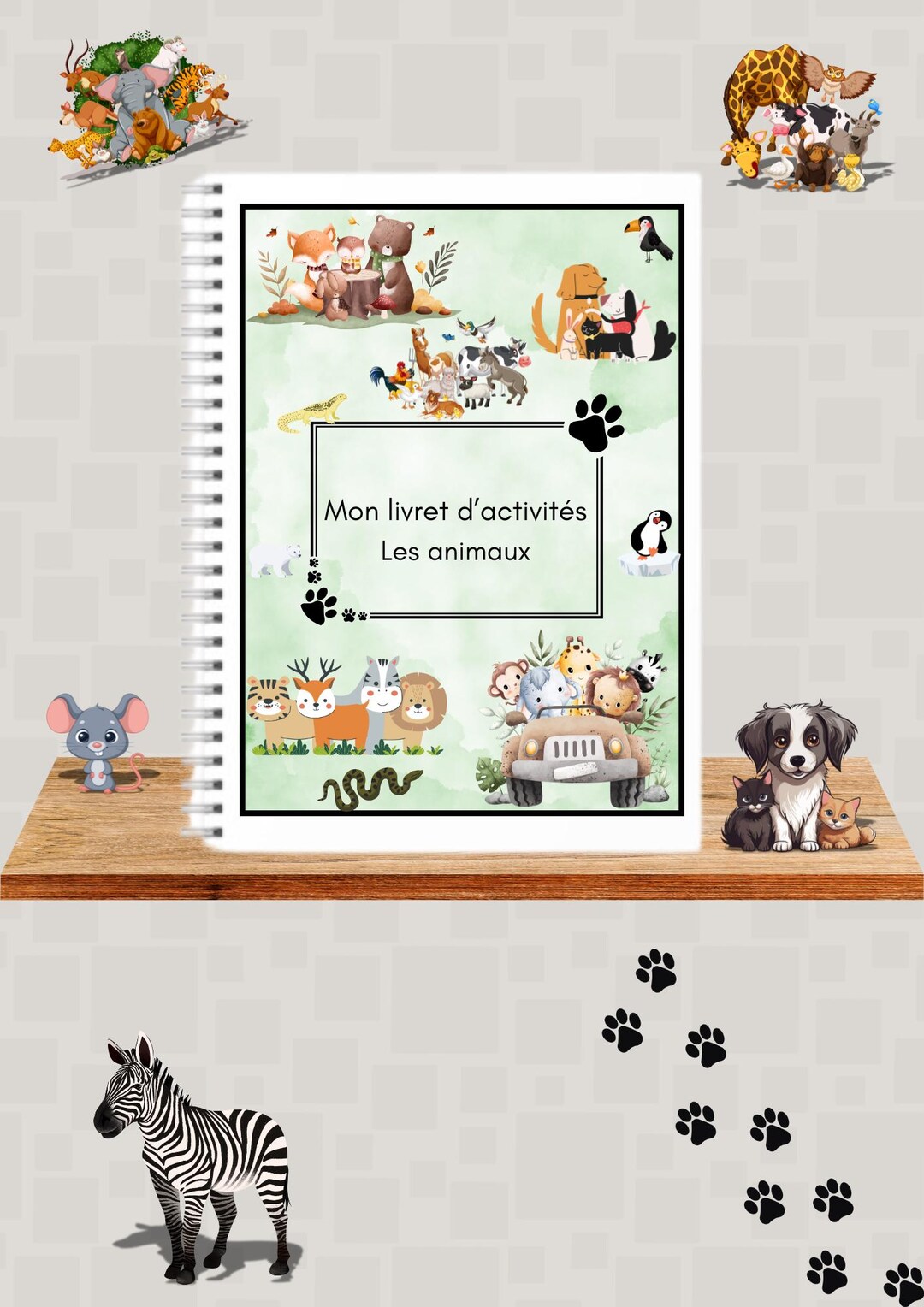 Children's Animal Booklet - Learn Animals and Their Names - Montessori ...