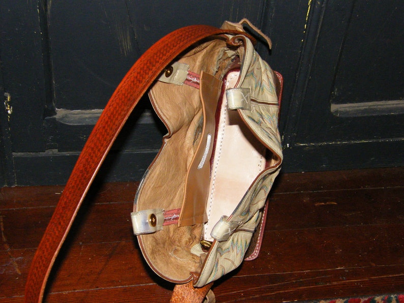 Boot Top Purse with a sole in cream and natural | Etsy