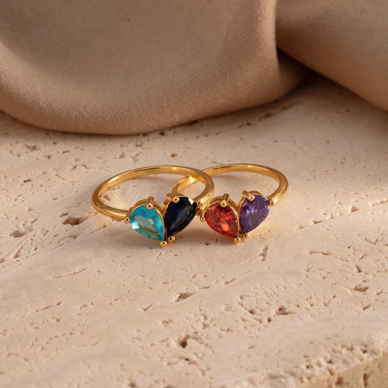 Heart Birthstone - Etsy