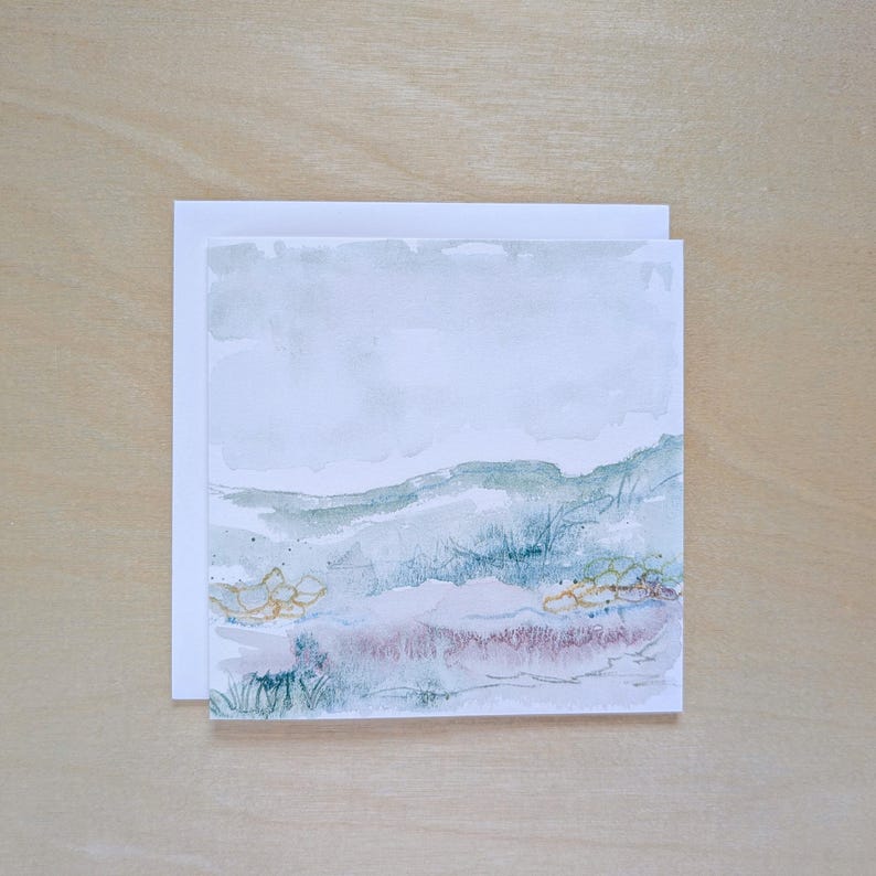 Watercolor Landscape Greeting Card Set: Blank Note Cards, Sympathy ...