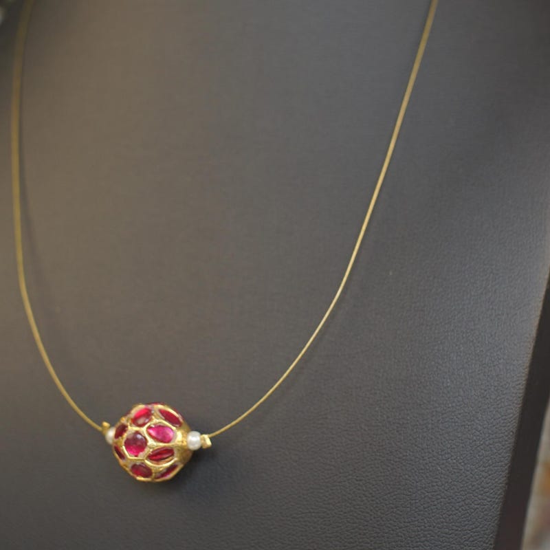 Jadau Ball Necklace - Etsy