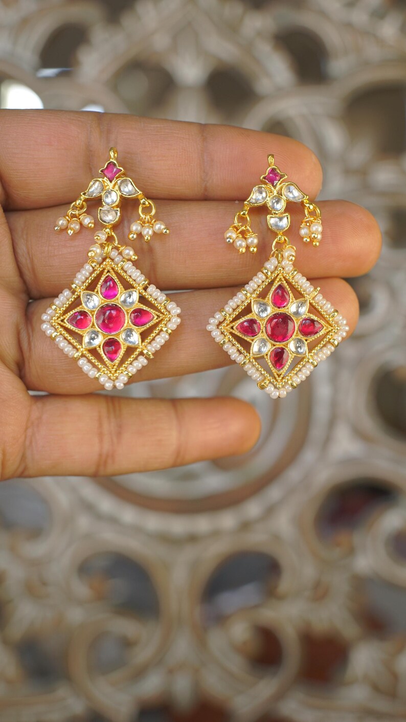 Buy Kundan Ruby Choker Necklace Set | Indian Bridal Jewelry Online in ...