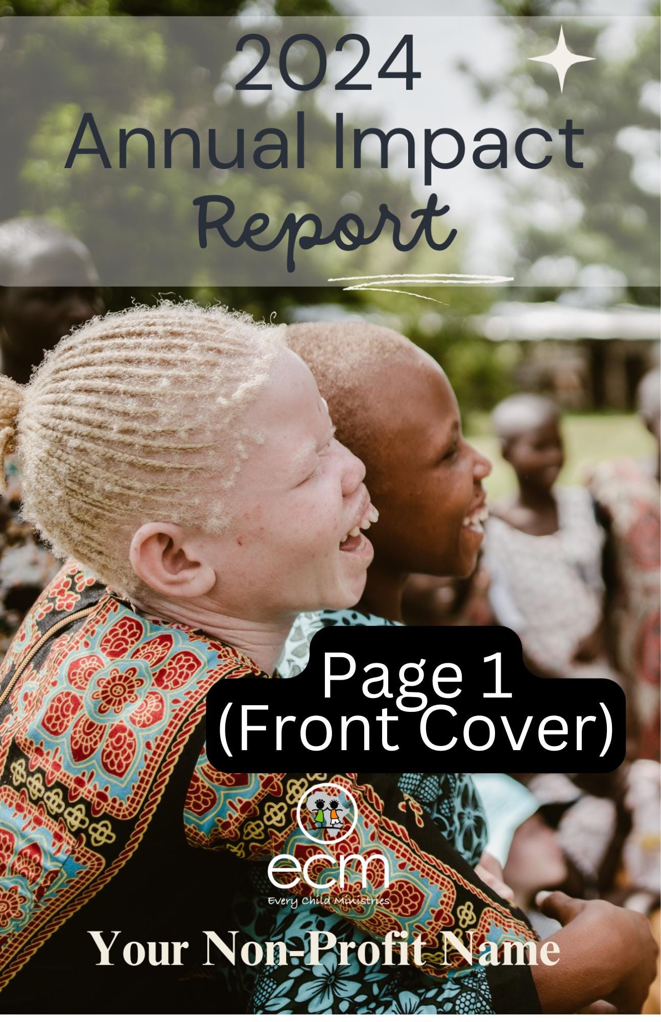 Non-profit Annual Impact Report Template: Customizable Canva Design ...