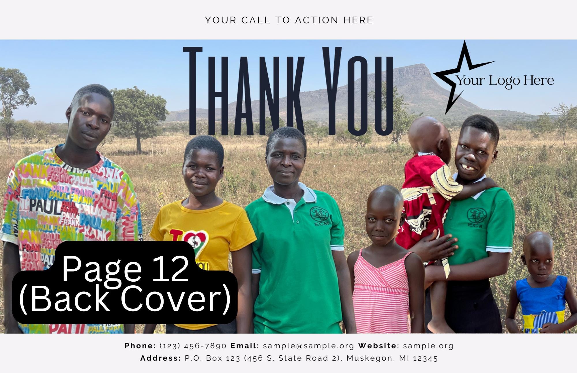 Non-profit Annual Impact Report Template | 12 Pages | 8.5x5.5 ...