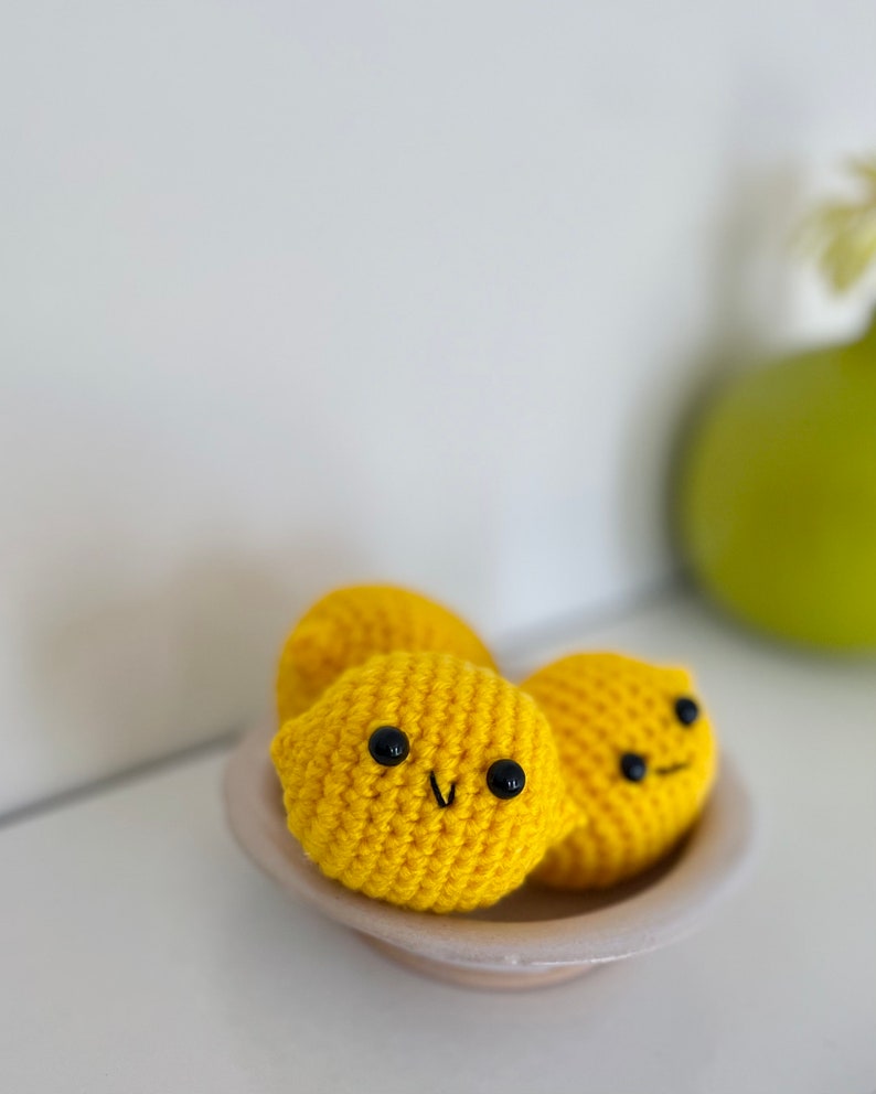 Lemon Crochet Amigurumi Stress Ball, Scented Stress Ball Plushies, Play ...