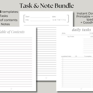 Boost Productivity With Task Management Templates With Client Notes ...