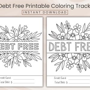 Debt Payoff Coloring Tracker: Printable Finance Planner (digital ...