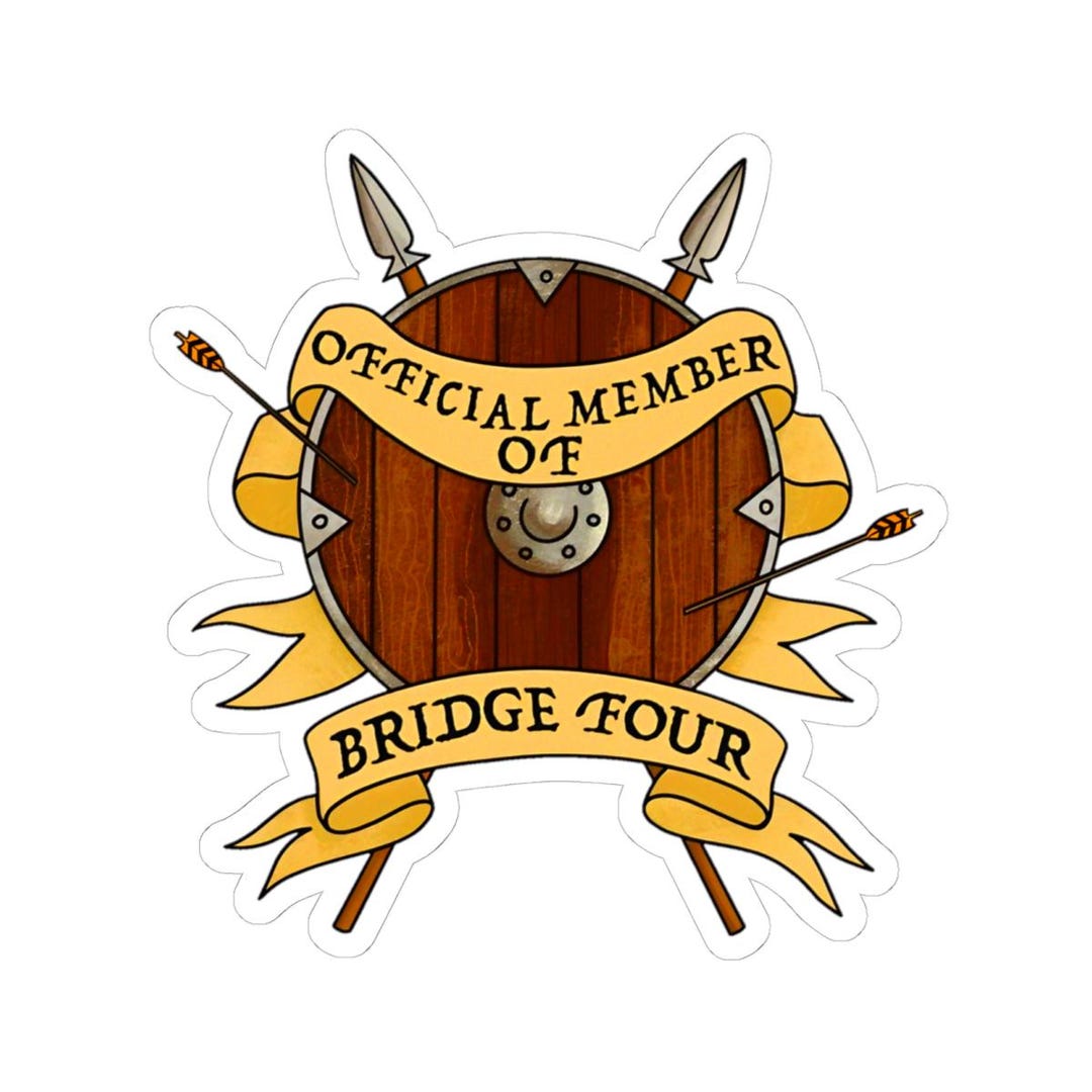 Sticker, Stormlight Archive Bridge Four Brandon Sanderson Decal, Laptop ...