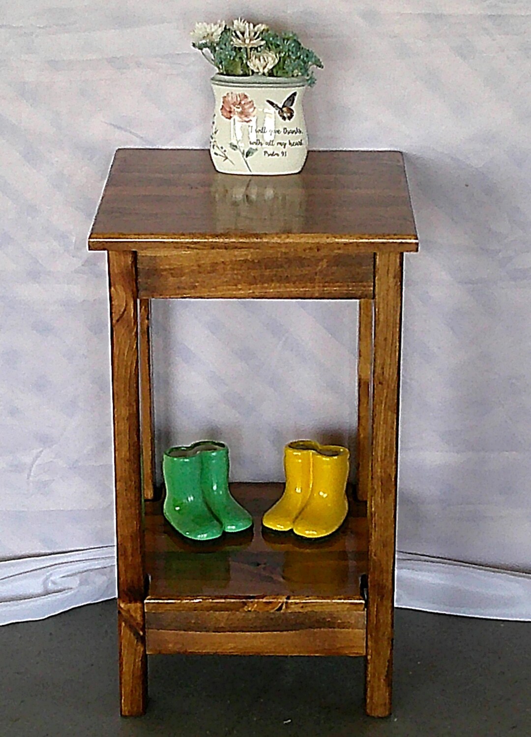 Wood End Table, Rustic Table, Farmhouse End Table, Handmade End Table ...