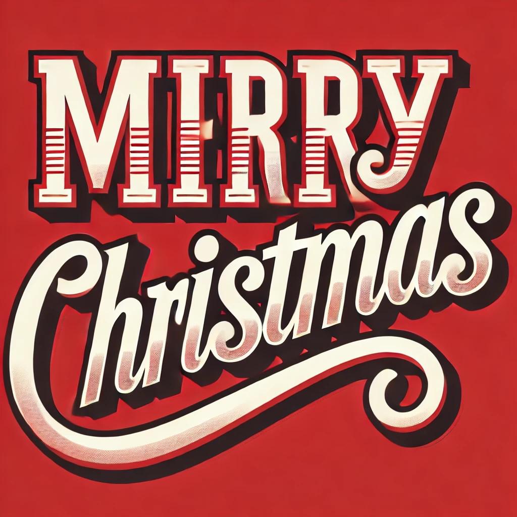 JPG/ PNG Merry Christmas Block Letters | Graphics | Block Letters ...