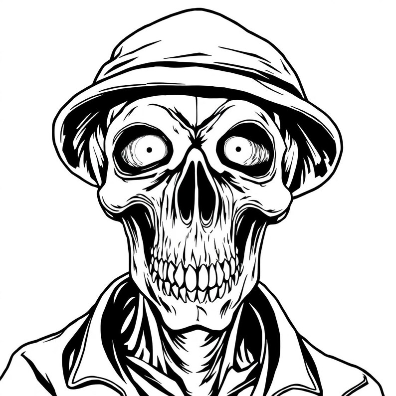 Creeps Coloring Pages - Etsy