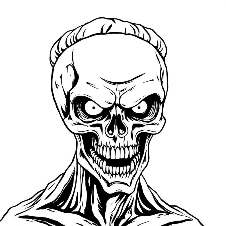 Creeps Coloring Pages - Etsy